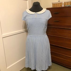 ModCloth Dresses | 1950s Retro Pinup Baby Blue Dress Xs | Poshmark